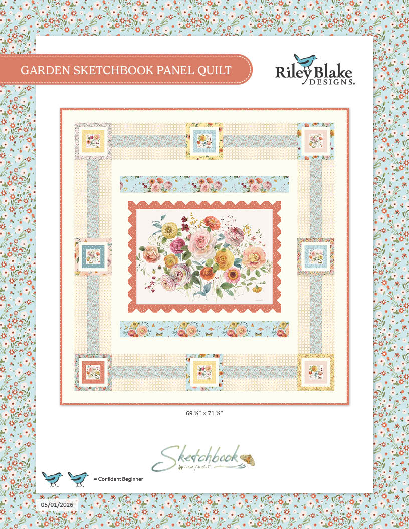 Garden Sketchbook Panel Quilt
